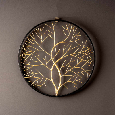 50cm Black and Gold Tree Wall Decoration – Deccori Home
