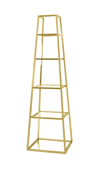 200cm gold metal ladder display unit – Deccori Home