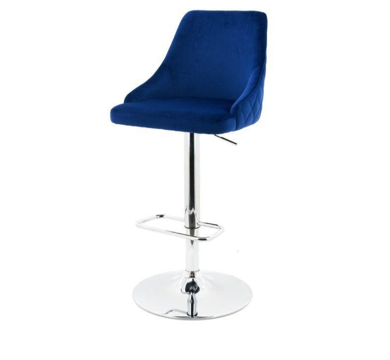 Oakley Blue Velvet Bar Stool – Deccori Home